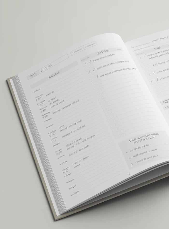 Daily Planners – Productivity Method