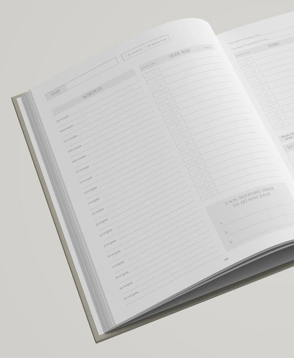 The Daily Planner (Undated) – Productivity Method