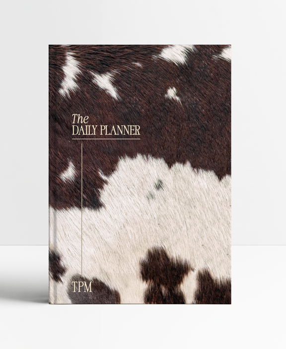 The Daily Planner - Cow Print by Grace Beverley – Productivity Method